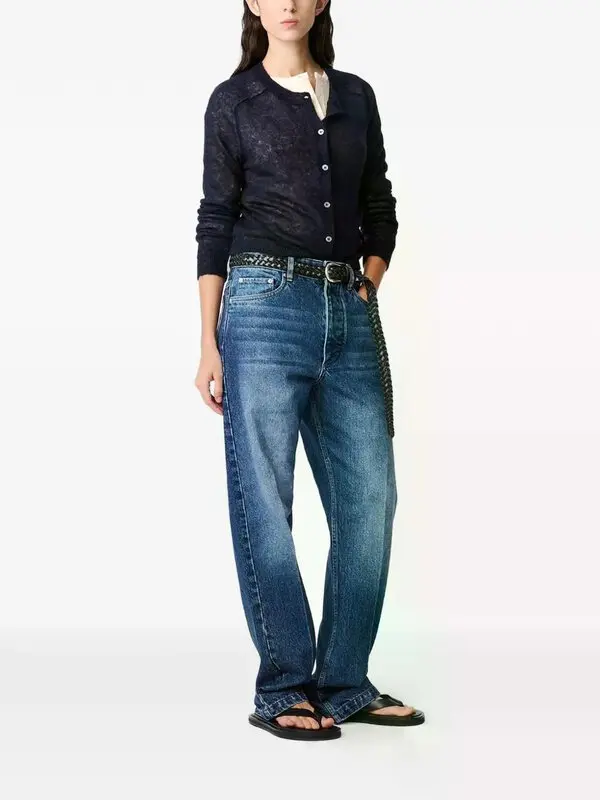 Studio Nicholson Iska Ribbed Cardigan - Blue