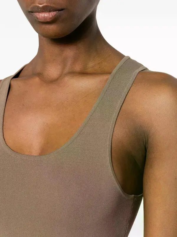 ENTIRE STUDIOS Sleeveless Bodysuit - Brown