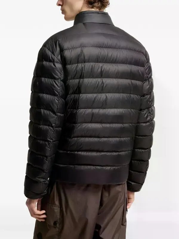 Moncler Mackinac Diagonal-quilted Down Biker Jacket