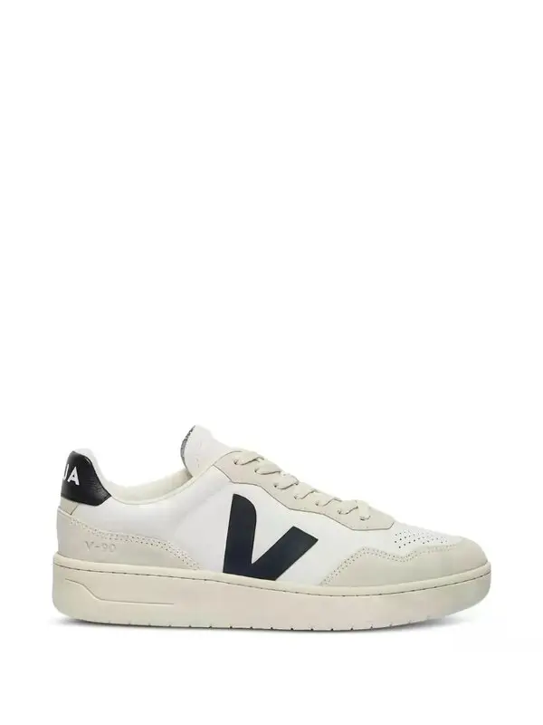 VEJA V-90 Panelled Sneakers - Neutrals