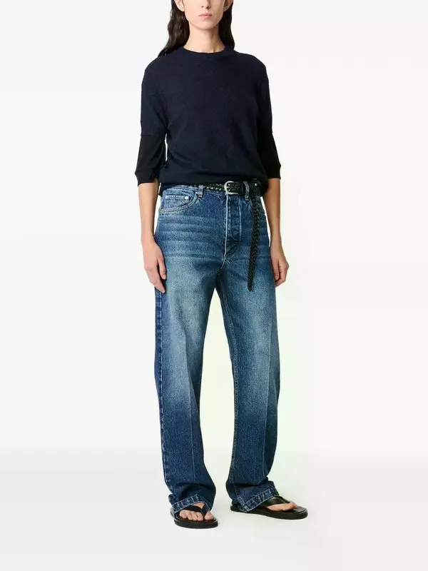 Studio Nicholson Seren Ribbed Top - Blue