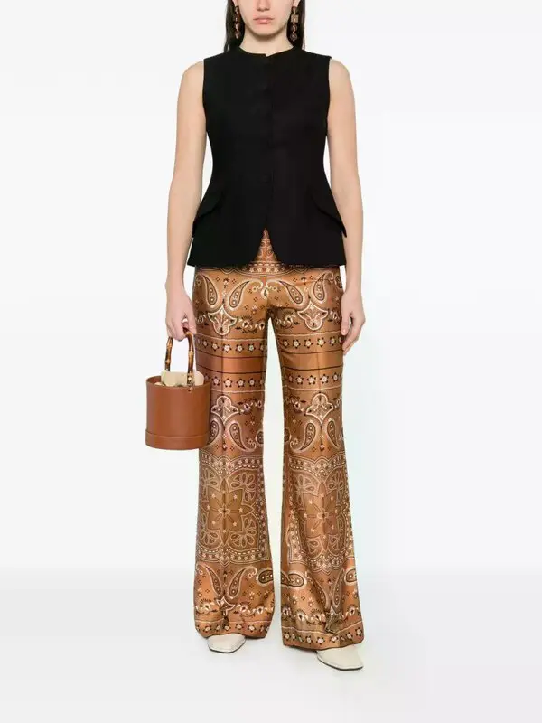 Sandro Paisley Palazzo Pants