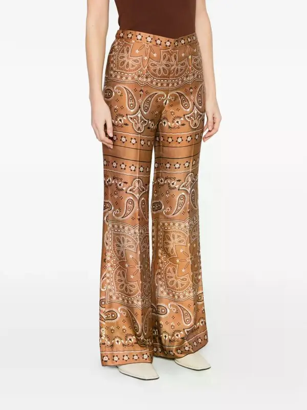 Sandro Paisley Palazzo Pants
