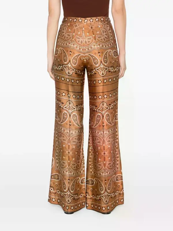 Sandro Paisley Palazzo Pants