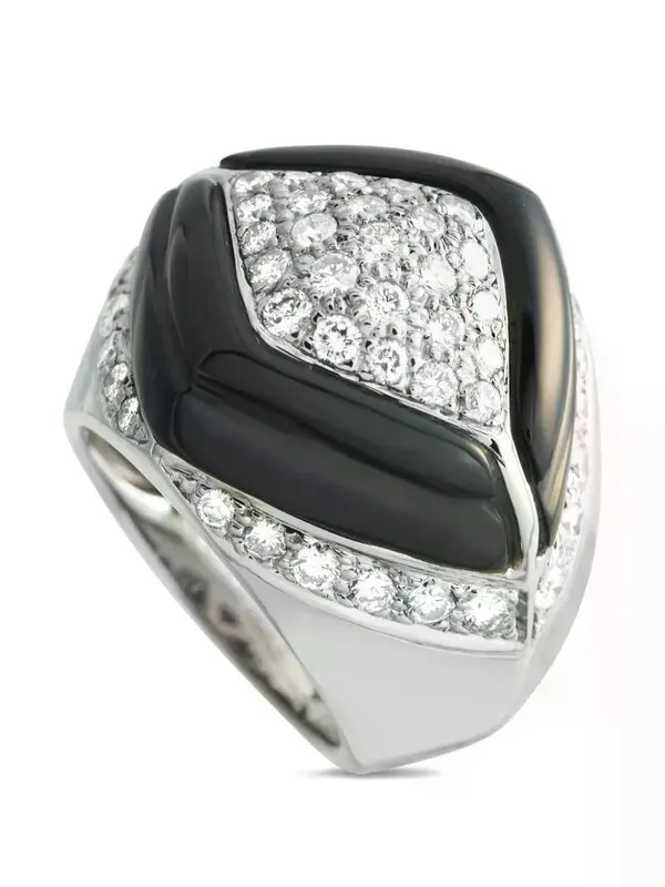 LB EXCLUSIVE 18k White Gold Diamond Ring - Silver
