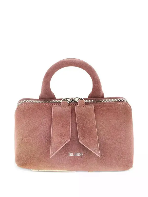 Attico Mini Embossed-logo Handle Bag