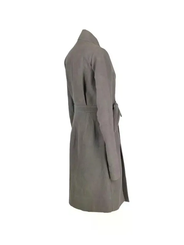 Rick Owens 2009 V-neck Belted Coat