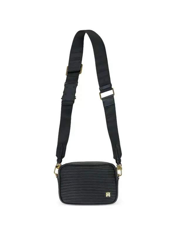 Amiri Striped Messenger Bag - Black