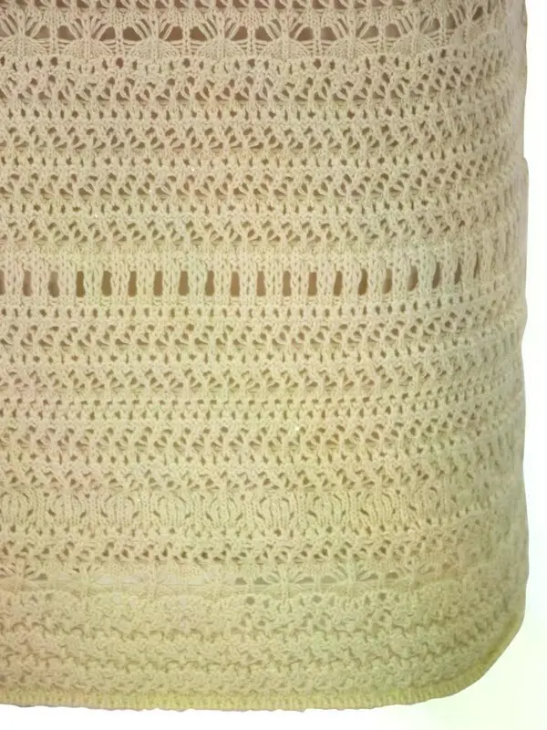 Fabiana Filippi Crochet-pattern Midi Skirt - Neutrals