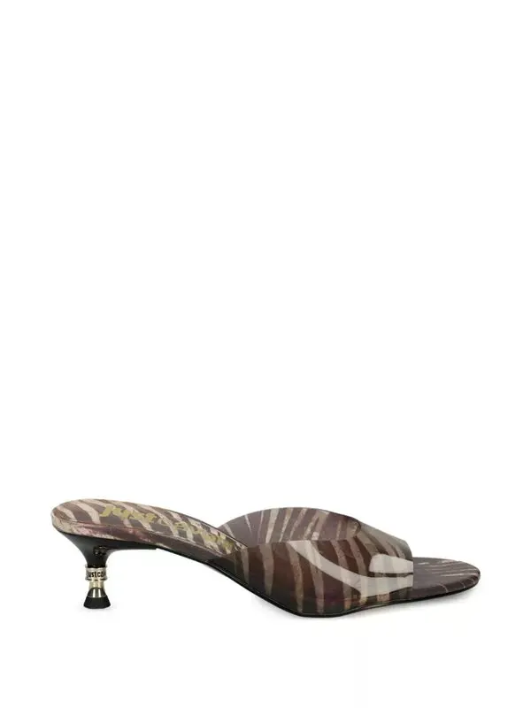 Just Cavalli Zebra-print Kitten Heel Sandals