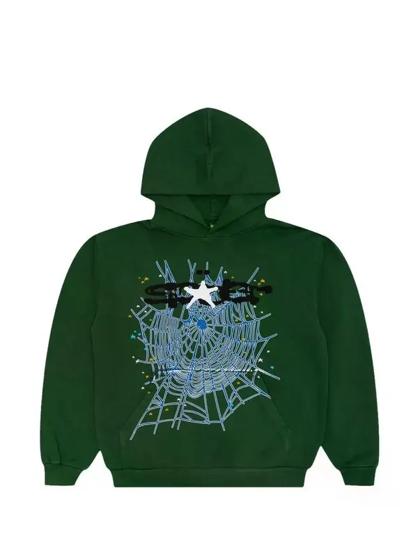 SP5DER Graphic Print Hooded Sweatshirt