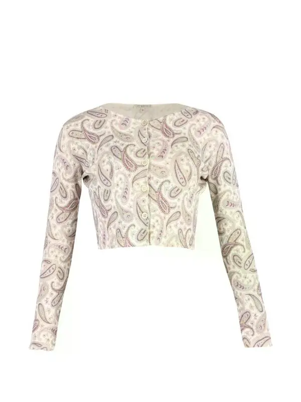 Etro Cropped Paisley Cardigan