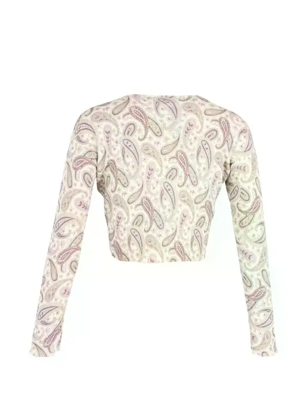 Etro Cropped Paisley Cardigan