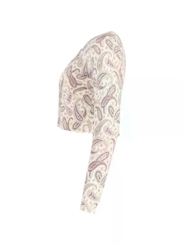 Etro Cropped Paisley Cardigan