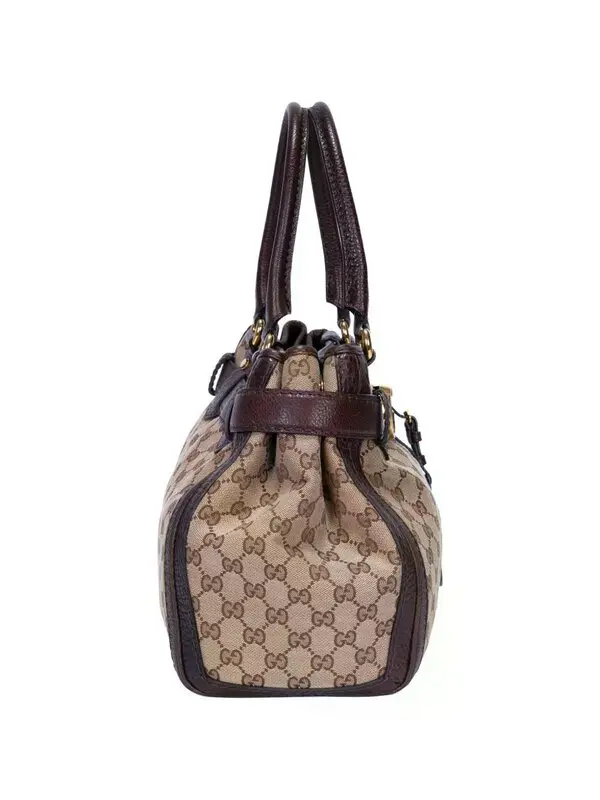 Gucci Canvas Buckled Handbag