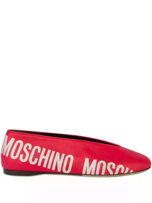 Moschino Logo-print Ballet Flats