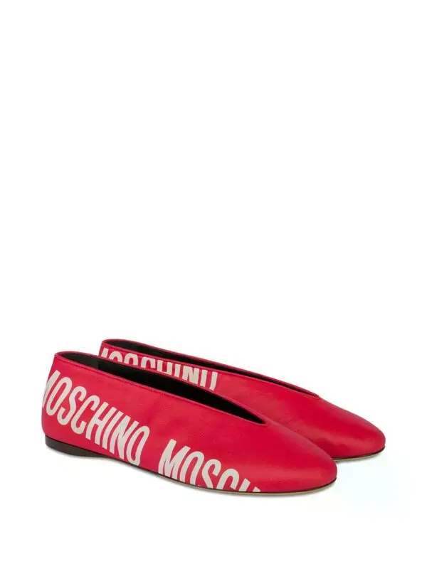Moschino Logo-print Ballet Flats
