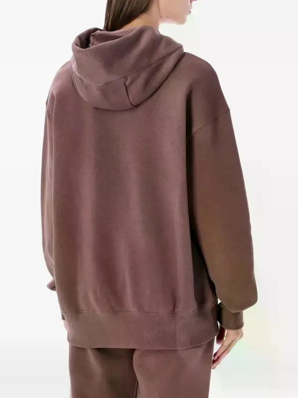 Nike Logo-detailed Hoodie - Brown