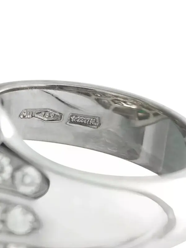 BVLGARI Serpenti Diamond And Emerald Ring