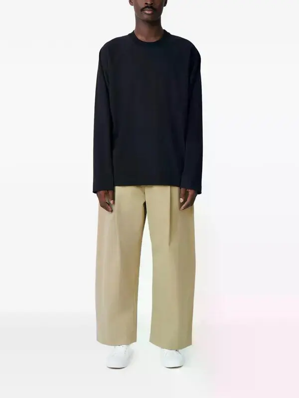 Studio Nicholson Sorte Pleated Trousers - Neutrals