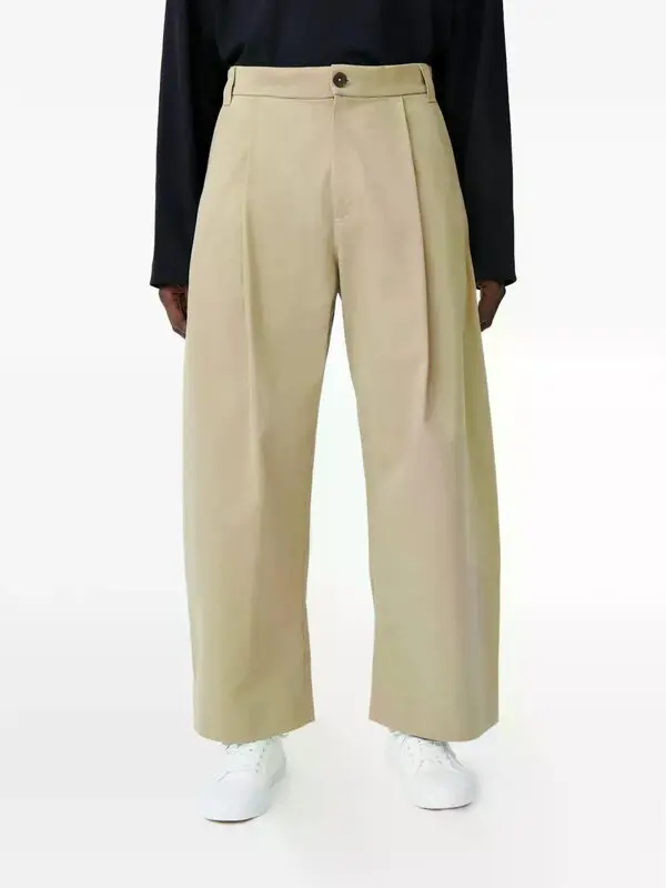 Studio Nicholson Sorte Pleated Trousers - Neutrals