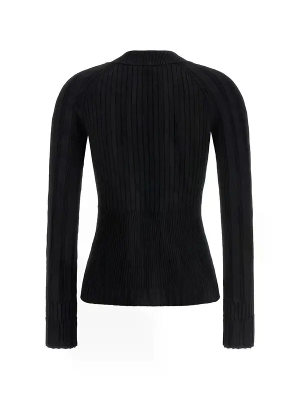 Balmain Buttoned V-neck Cardigan - Black