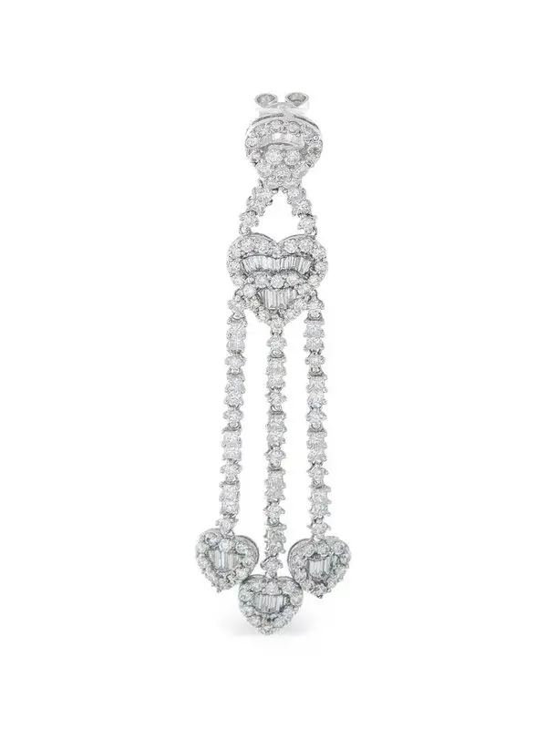 LB EXCLUSIVE Diamond Heart Drop Earrings