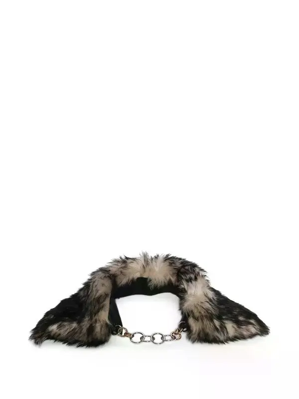 JIL SANDER Cremino Shearling Collar - Black