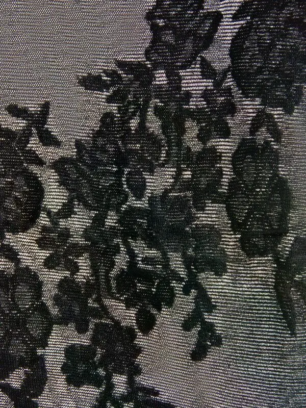 Valentino Garavani Floral Lycra Knee-high Socks - Black