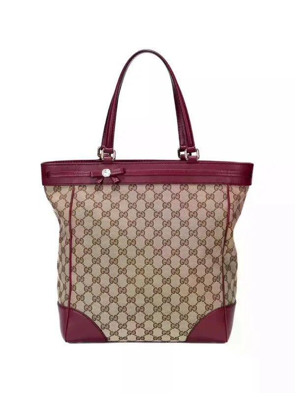 Gucci Patterned Top Handle Tote Bag