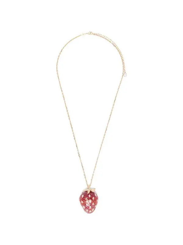 SWAROVSKI Strawberry Pendant Necklace - Gold