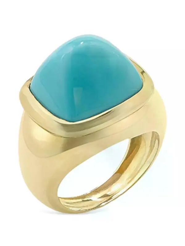 Robinson Pelham Sugar Loaf Turquoise Ring - Gold