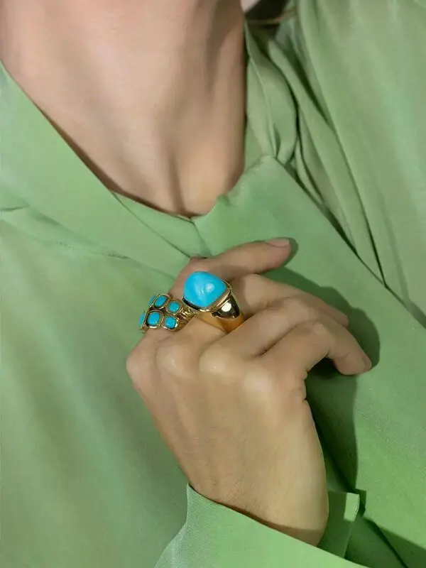 Robinson Pelham Sugar Loaf Turquoise Ring