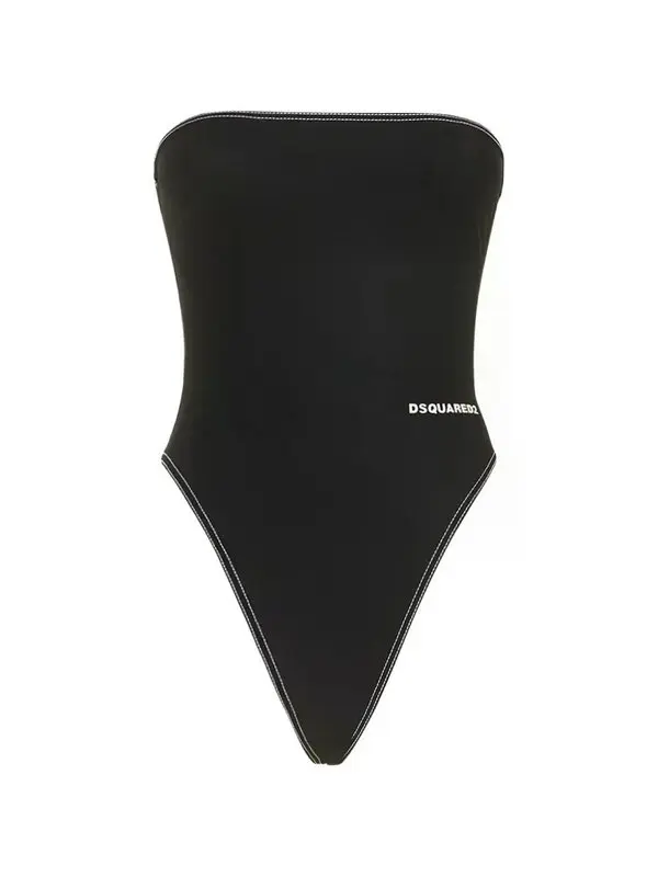 Dsquared2 Logo-embroidered Swimsuit - Black