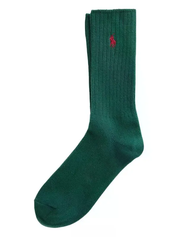 Polo Ralph Lauren Polo Pony Ribbed Socks - Green