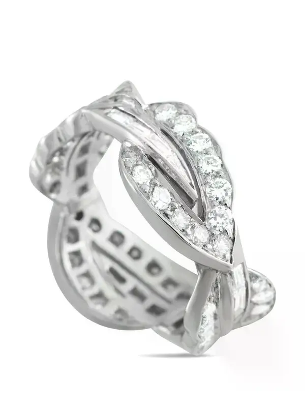 LB EXCLUSIVE 18k White Gold Diamond Ring - Silver
