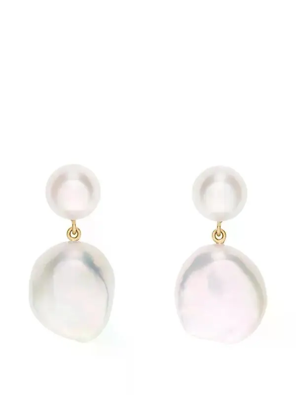 Sophie Bille Brahe Venus Blanc Pearls Earrings - Gold