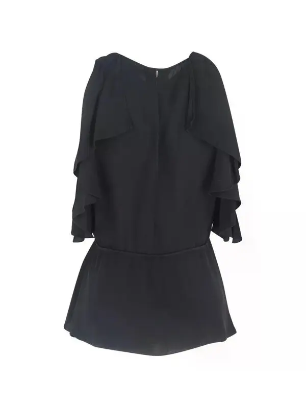 Theory Ruffled Cold Shoulder Blouse