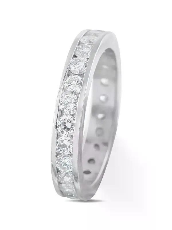 LB EXCLUSIVE Platinum And Diamond Eternity Band Ring