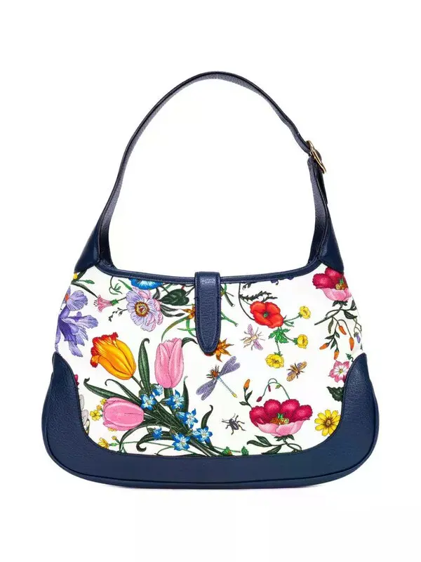 Gucci Jackie Floral Buckle Handbag