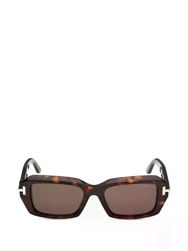 TOM FORD Rectangle-frame Sunglasses - Brown