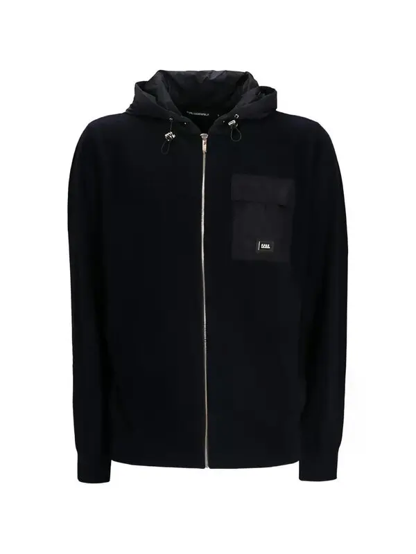 Karl Lagerfeld Zip-up Hooded Jacket