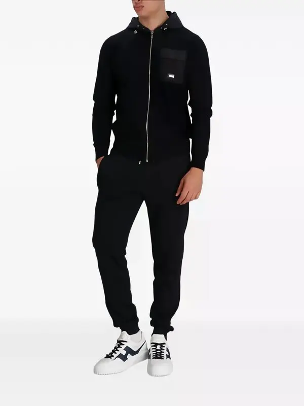 Karl Lagerfeld Zip-up Hooded Jacket