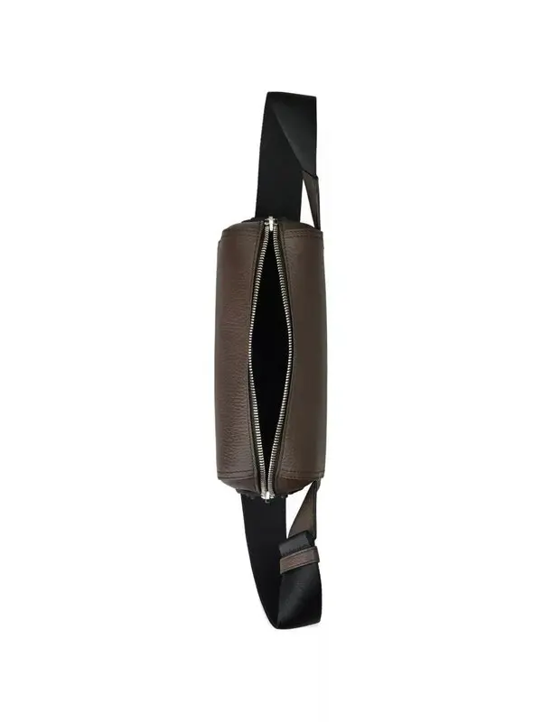 TOD'S Logo-detail Messenger Bag - Brown