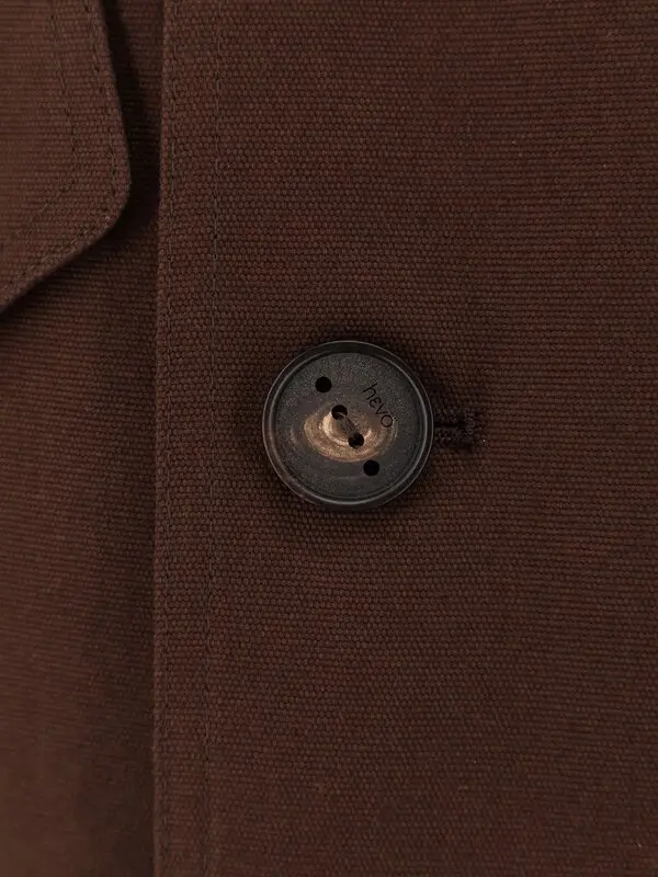 HEVO Isola Di San Pietro Cotton Jacket - Brown