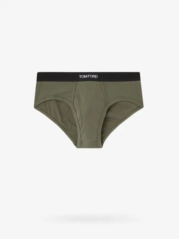 TOM FORD Stretch Cotton Brief - Green