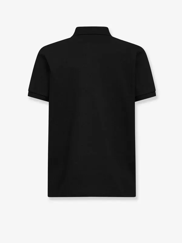 Moncler Cotton Polo Shirt - Black