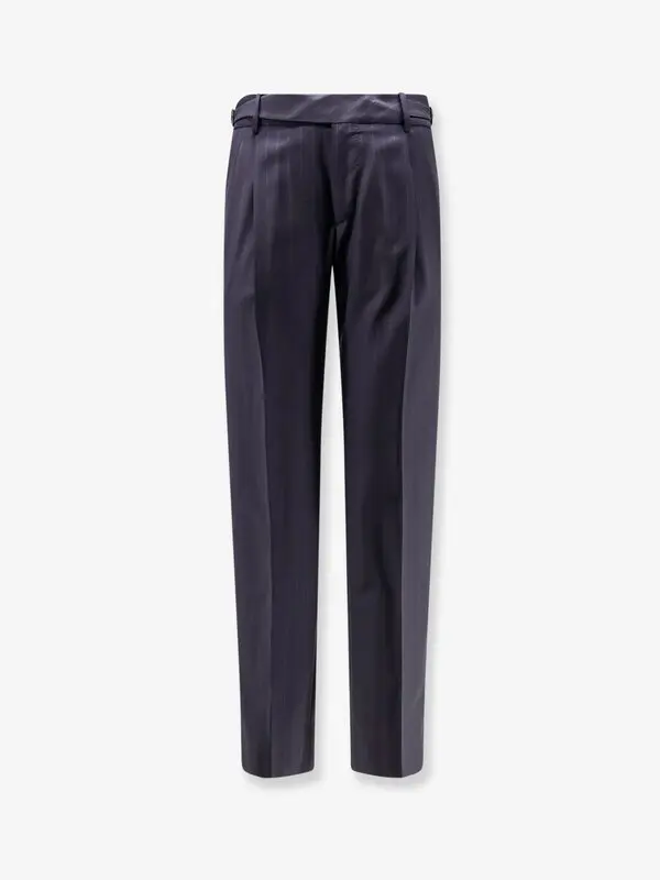 Dolce & Gabbana Virgin Wool Pinstripe Trousers