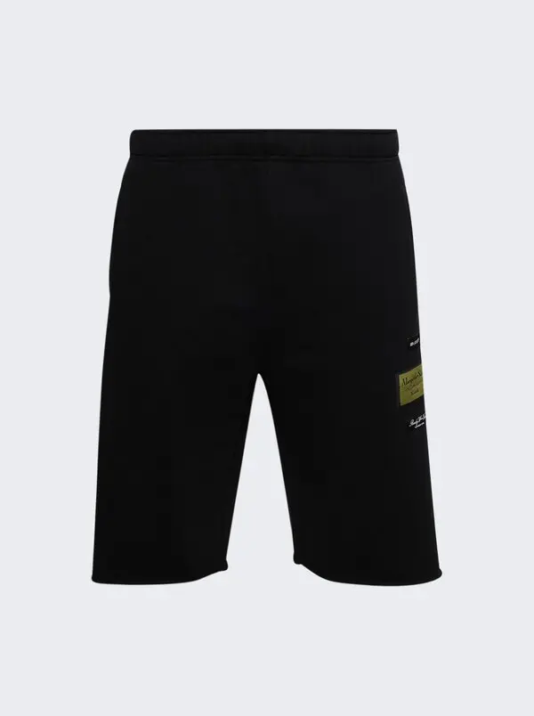 MAISON MARGIELA Logo Patch Relaxed Fit Shorts - Black