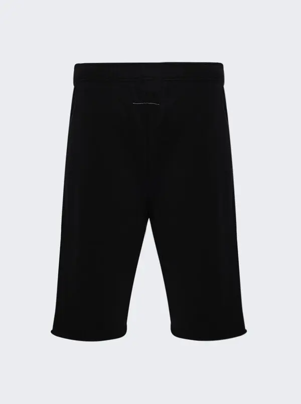 MAISON MARGIELA Logo Patch Relaxed Fit Shorts - Black